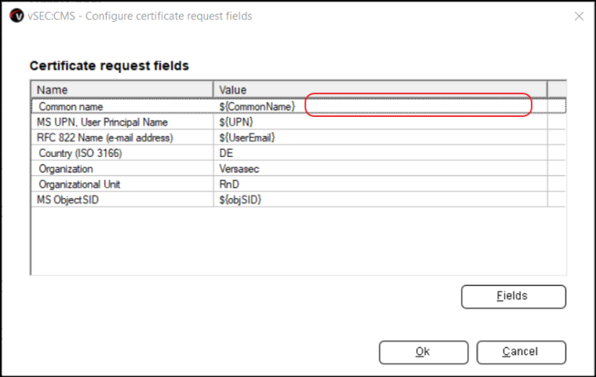 Issue Credential from EJBCA – Versasec