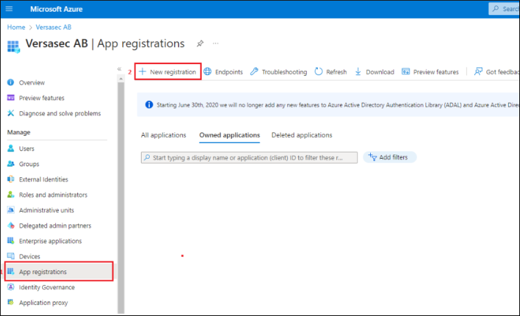 Entra ID App Configuration – Versasec