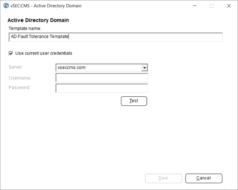 vSEC:CMS Domain Controller Fault-Tolerant Configuration – Versasec