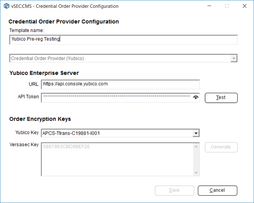 Yubico Pre-Registration Setup – Versasec
