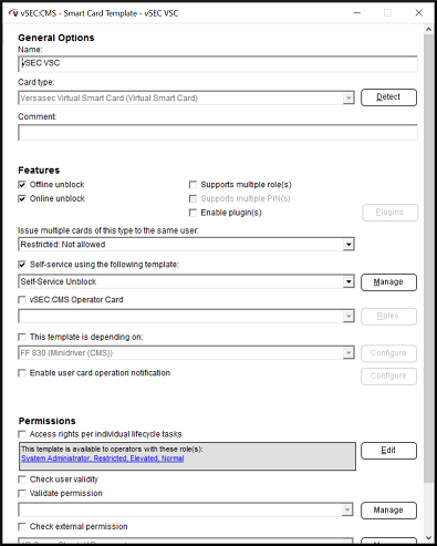 Manage Virtual Credentials using vSEC:CMS User Application – Versasec