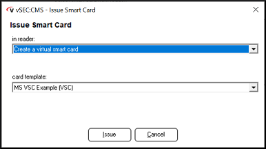 Manage Virtual Credentials using vSEC:CMS User Application – Versasec