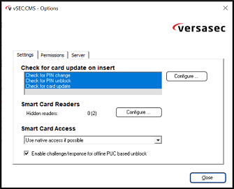 Legacy vSEC:CMS User Self-Service – Versasec