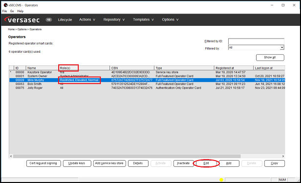 Configure Operator Roles using AD Groups – Versasec