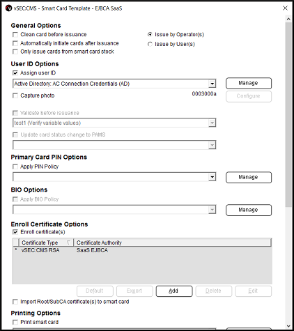 Issue Credential from EJBCA – Versasec
