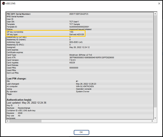 Manage Global Platform Key – Versasec